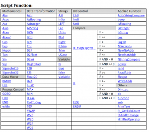 script-functions | JOFAS - Buy HMI Screen, PLC Controller, Panel PC ...